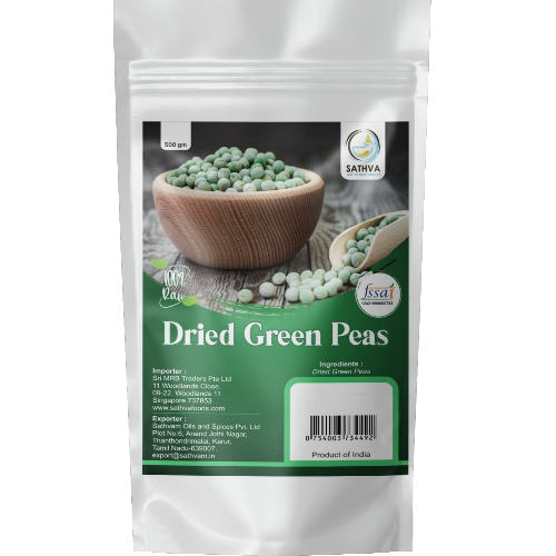 Dried Green Peas 500g | Sathva Singapore